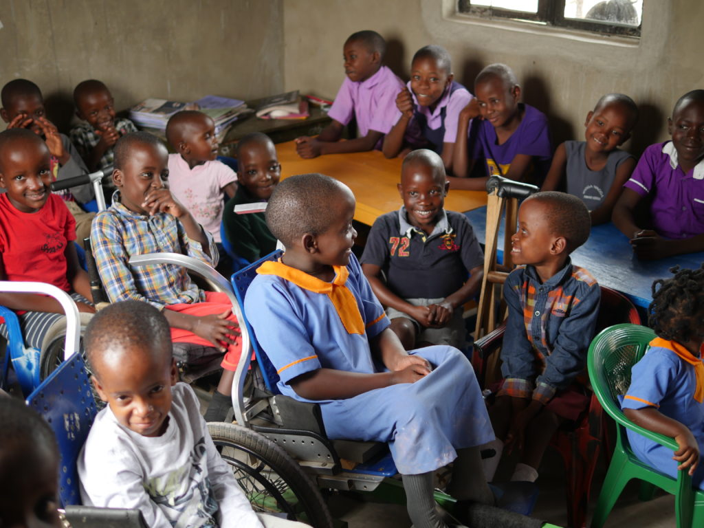Uganda-classroom-with-children-2022 - The Laurita Spina Bifida Project